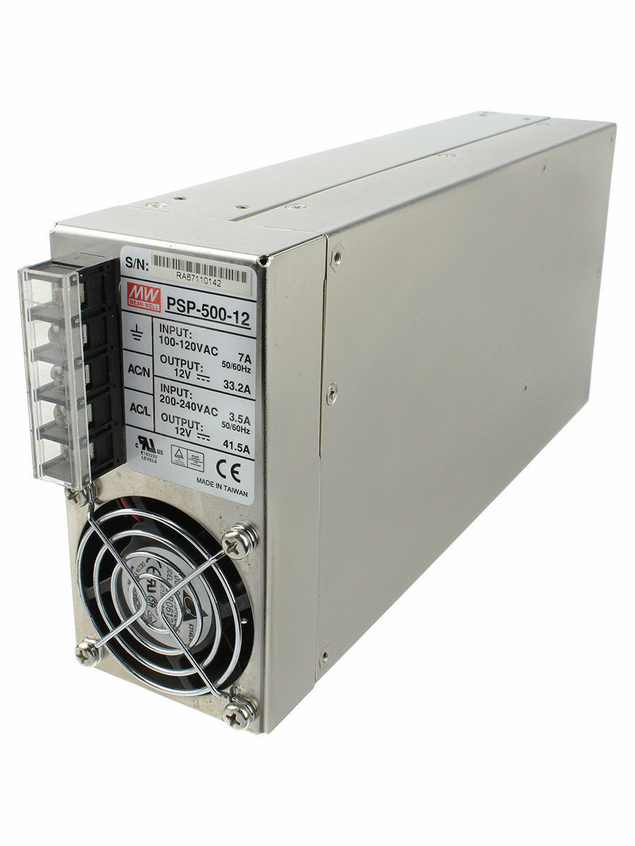 Блок питания 12В 41.5А 500вт Mean Weel PSP-500-12