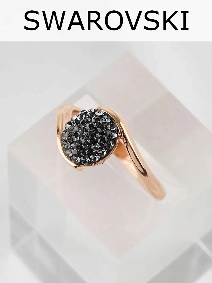 Кольцо, кристалл, кристаллы Swarovski