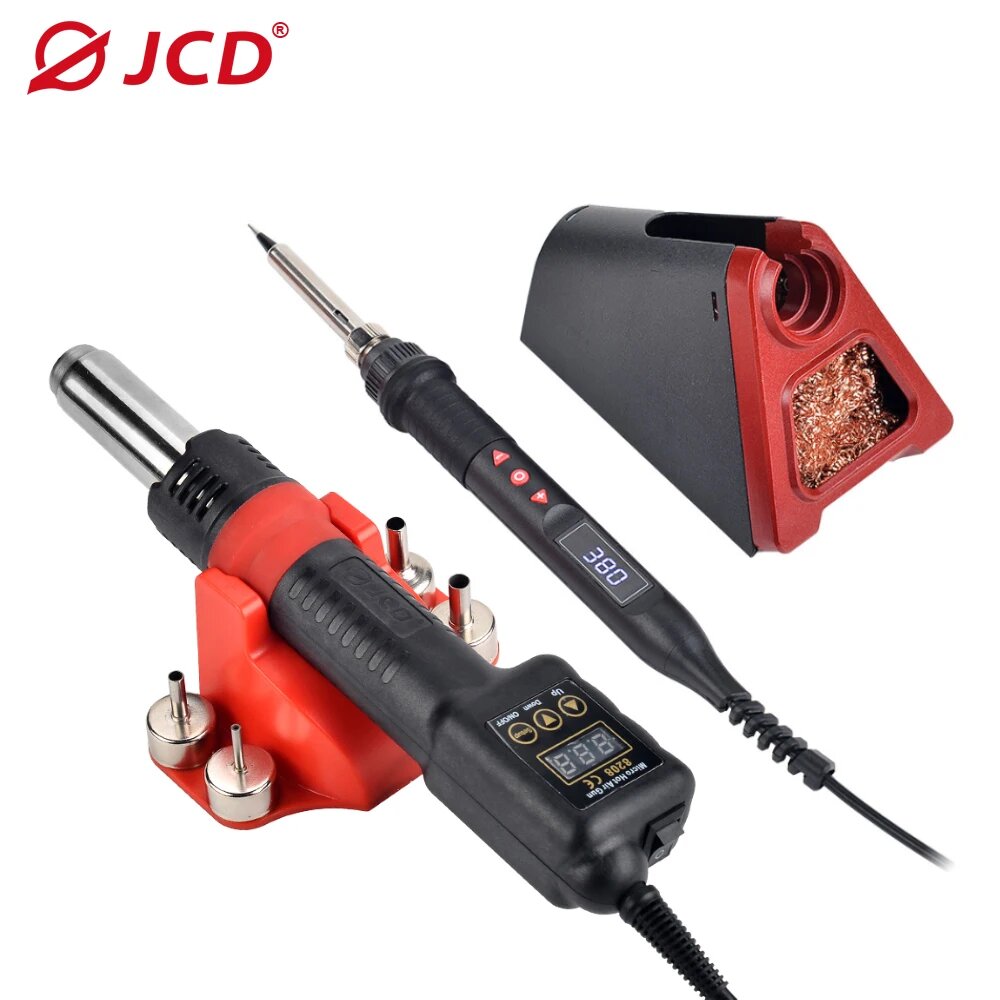 Паяльная станция JCD 750 Вт 220V EU PLUG, 8208 heat gun4