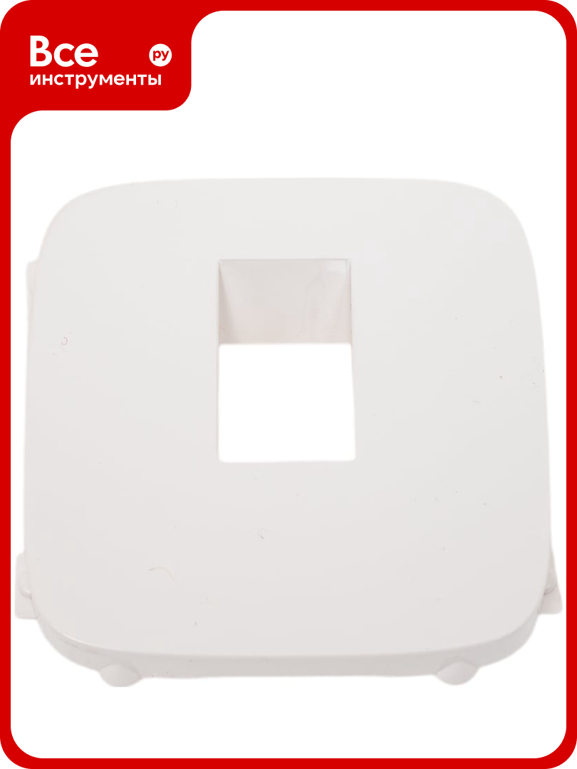Лицевая панель для одиночной аудиорозетки с пружинными зажимами Legrand Valena ALLURE белая 755365