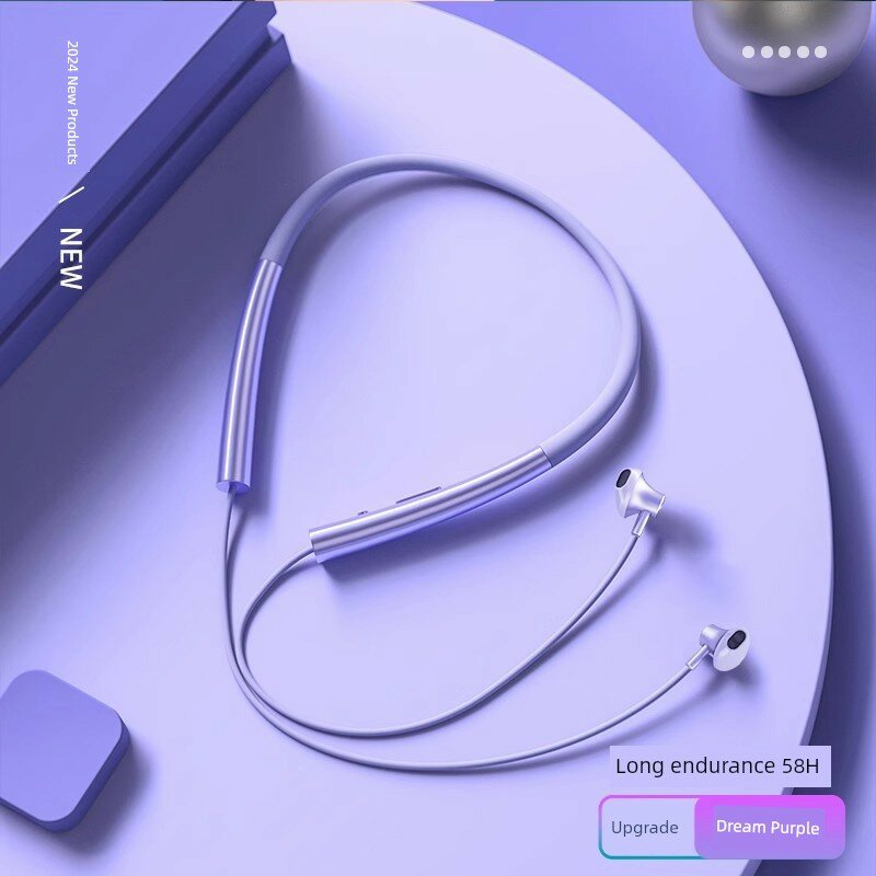 Новые наушники Xiaomi 13/12 Pro/Civi3 совместимые с шейным ремнем беспроводные Bluetooth фиолетовые