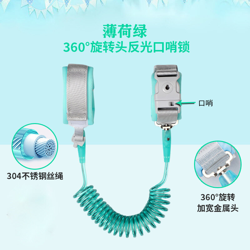 Горячая распродажа по специальной ценеДетский ремешок против потери, защитный браслет для малышей, детский страховочный ремешок с замком, светоотражающий ремешок для улицы.