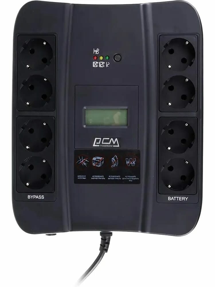 Источник бесперебойного питания Powercom SPD-1100U LCD