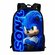 Рюкзак Sonic "Sonic the Hedgehog" синий, средний (20-30 л), нейлон, 44x30x13 см