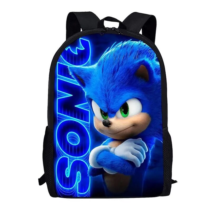 Рюкзак Sonic "Sonic the Hedgehog" синий, средний (20-30 л), нейлон, 44x30x13 см