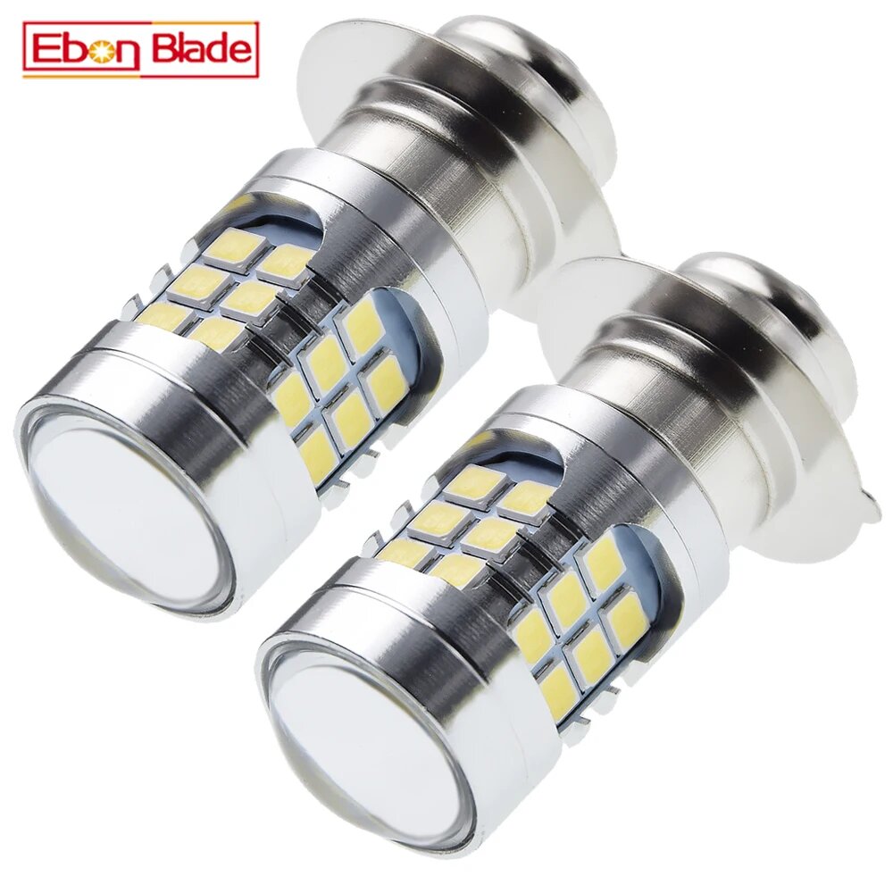 2 шт. Светодиодные мотолампы на фару 12V Non Polarity