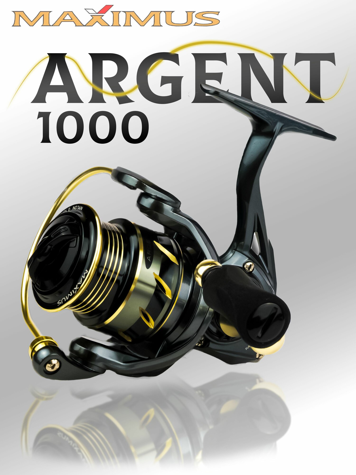 Катушка для спиннинга Maximus ARGENT 1000 ультралайт, катушка для мормышинга 1000 безынерционная