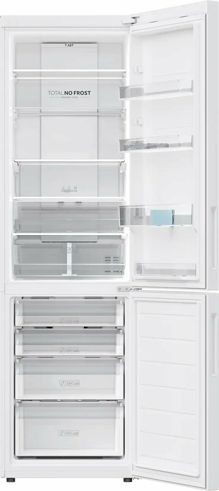 Холодильник Haier C2F620CWU1, No Frost, перевешиваемые дверцы, 205 л — фото 1