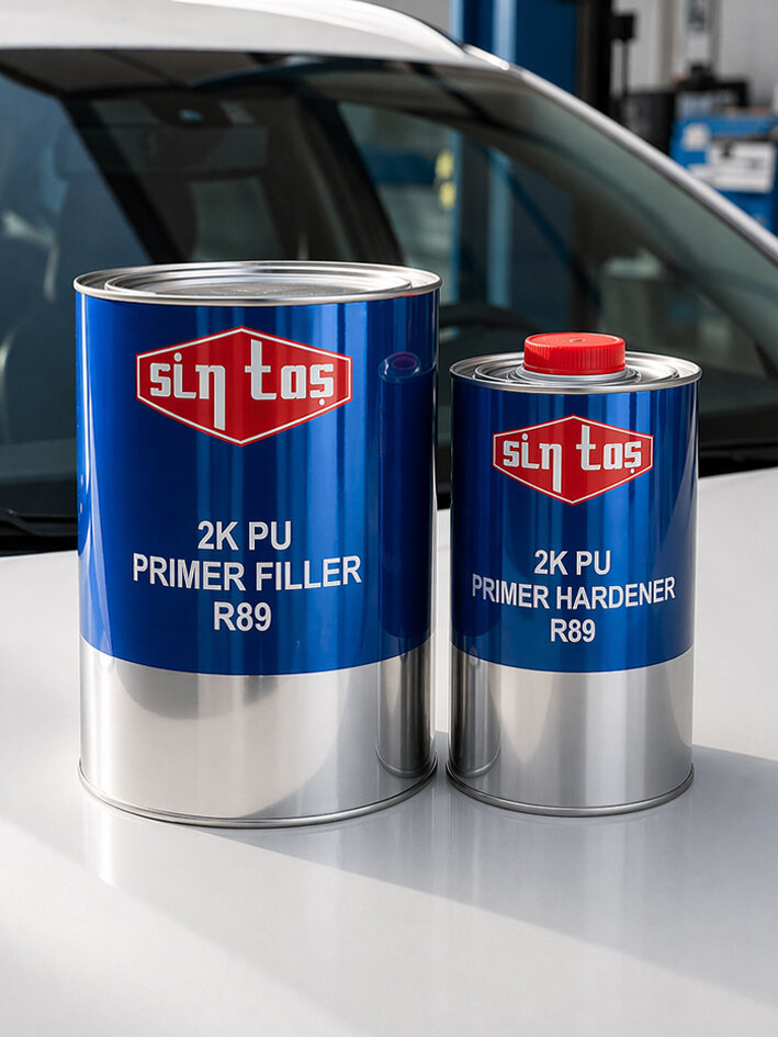 2К Грунт-наполнитель SINTAS PU R89 антикоррозионный (белый) 4л+1л