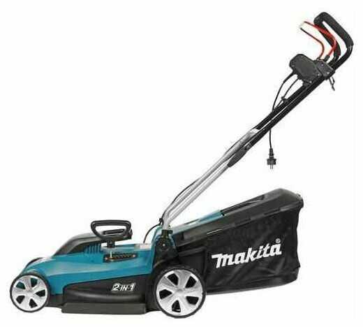 Газонокосилка электрическая Makita ELM4120 (1,6кВт, пластиковая дека41см, сбор травы в травосборник45л, инд заполнения) — фото 1