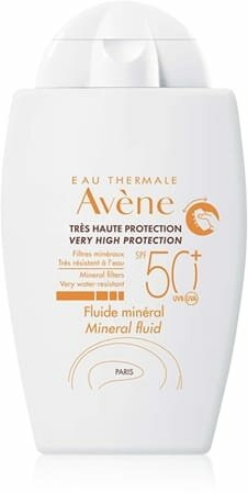 Средство солнцезащитное Avene Sun Mineral Fluid для мужчин, 40 мл, spf 50+