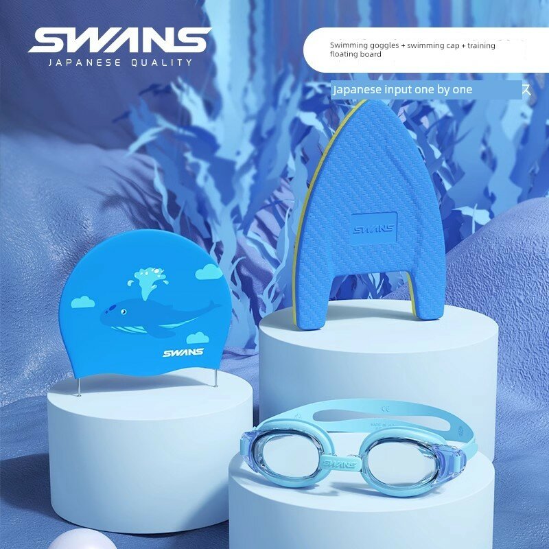 Детские очки для плавания Swans, профессиональные водонепроницаемые и противотуманные очки для плавания и дайвинга