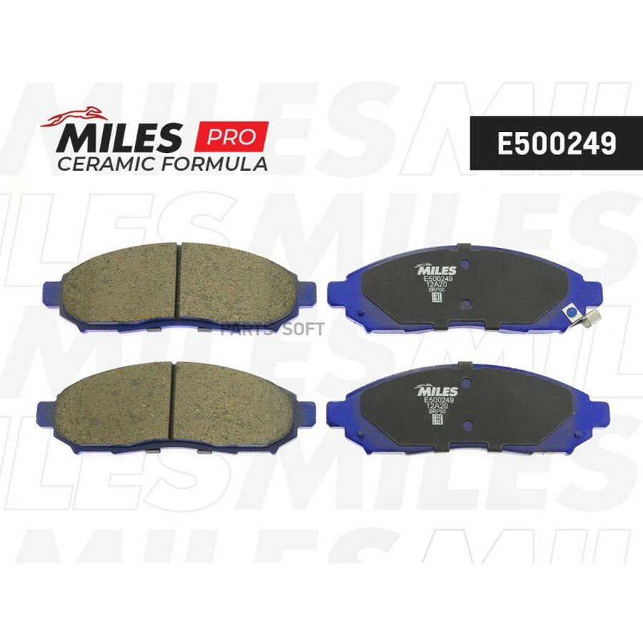 Колодки тормозные NISSAN NAVARA/PATHFINDER 2.5D 05- пер. Ceramic PRO MILES E500249