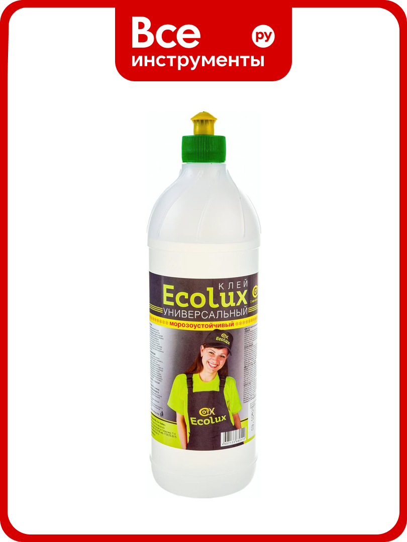 Универсальный полимерный клей ECOLUX (морозоустойчивый; 1 л) 4607133680510