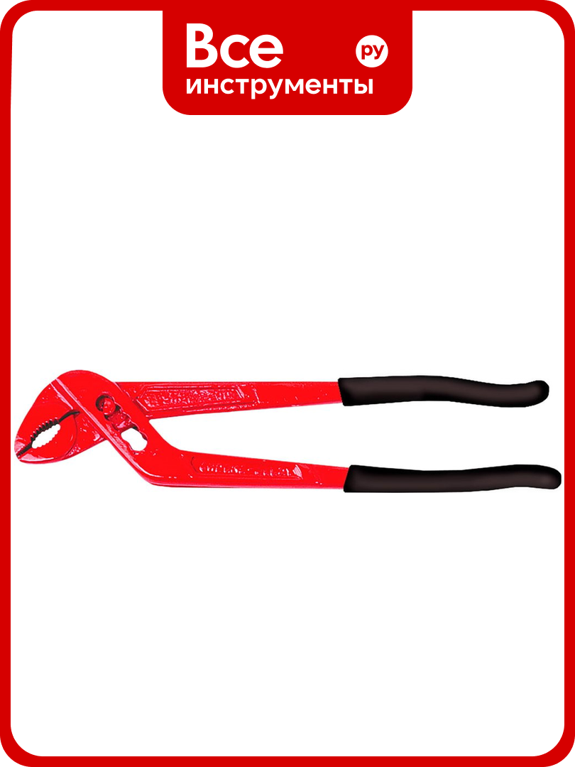 Трубные клещи 250 мм Top Tools 34D010 из прочной стали с изоляционной рукоятью ПВХ, многопозиционная система захвата
