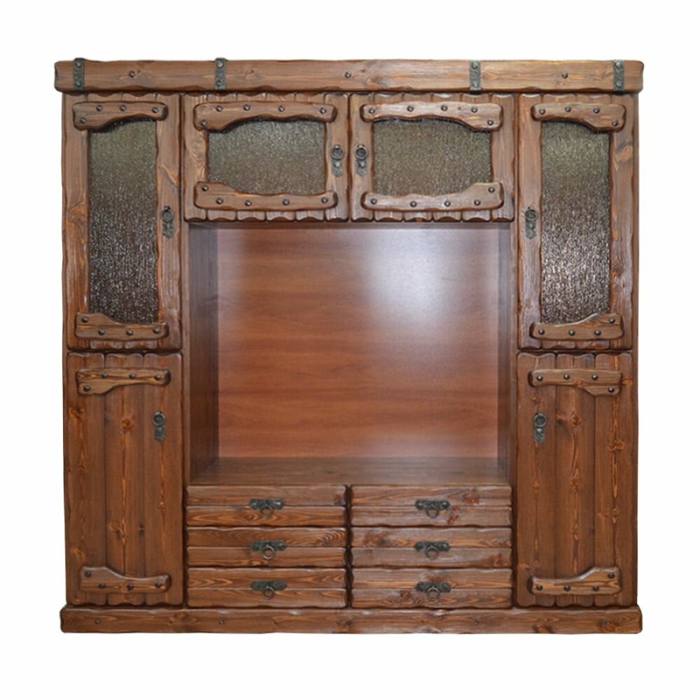 Стенка Государь 1 с элементами ковки, 220х50х220 см
