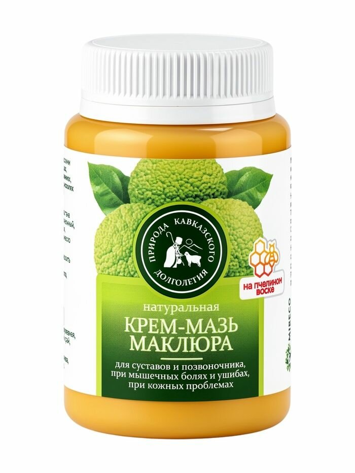 Крем-мазь маклюра Природа кавказского долголетия , лечебная, пластик, 100 мл