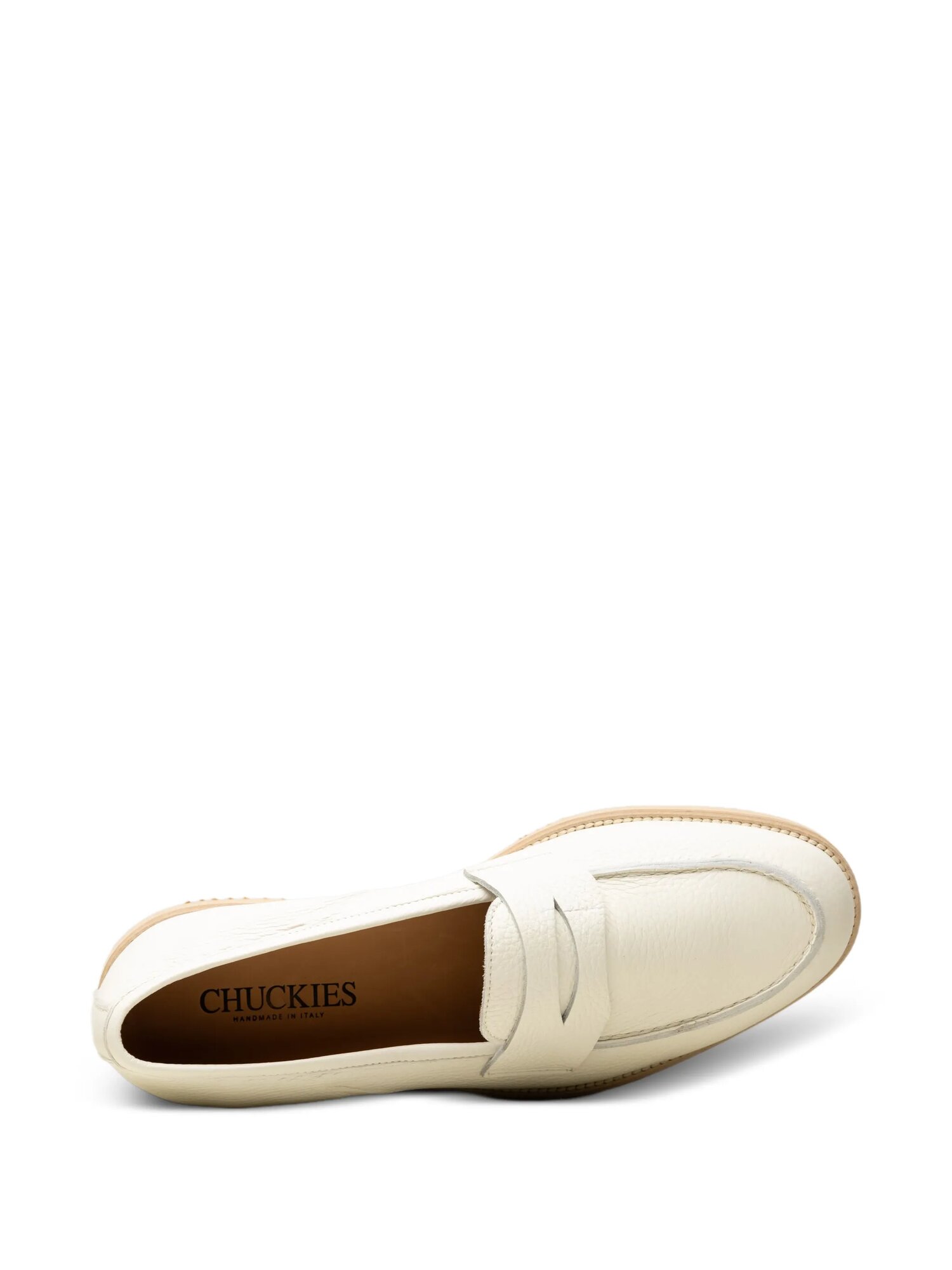 Лоферы  Leather loafers, размер 42,5, white — фото 1
