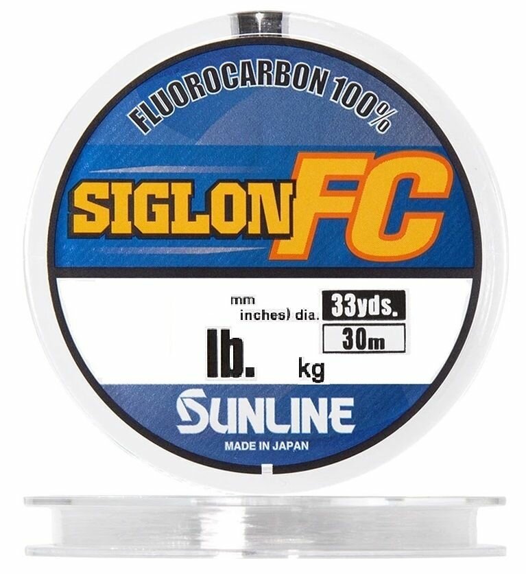 Флюрокарбон Sunline Siglon FC 2020 30м 0,14мм; 1,4кг / Флюрокарбоновая леска Санлайн Сиглон / Флюорокарбон для поводков