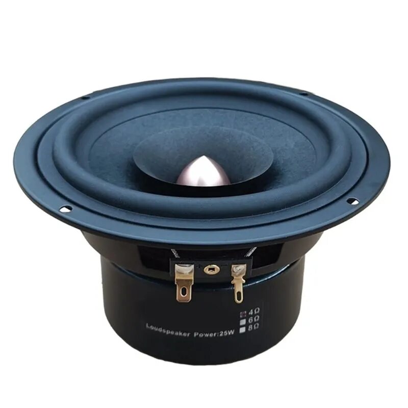 (1 шт.) 5,25-дюймовый полнодиапазонный динамик 4 Ом hifi fever speaker (магнитный)-круглый