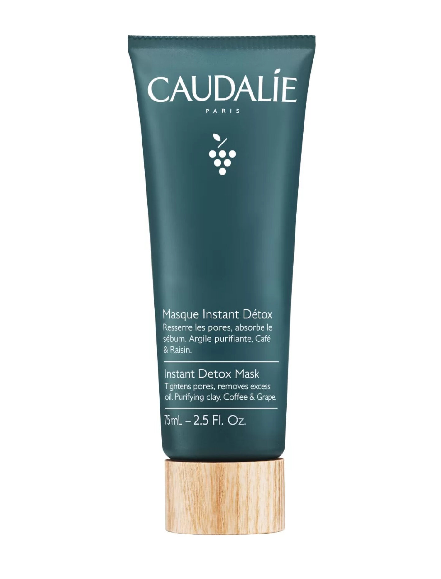 Детокс-маска для лица CAUDALIE Instant Detox Mask с розовой глиной, 75 мл