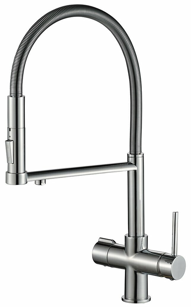 Смеситель для кухни ZorG Steel Hammer SH 2002 CR хром