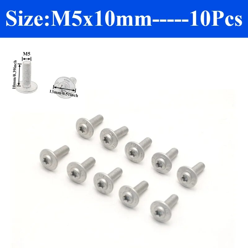 10 шт. M5X16/M5X20/M6X16 винты корпуса мотоцикла для Bmw Ducati Ktm Yamaha Honda M5x10mm--10pcs