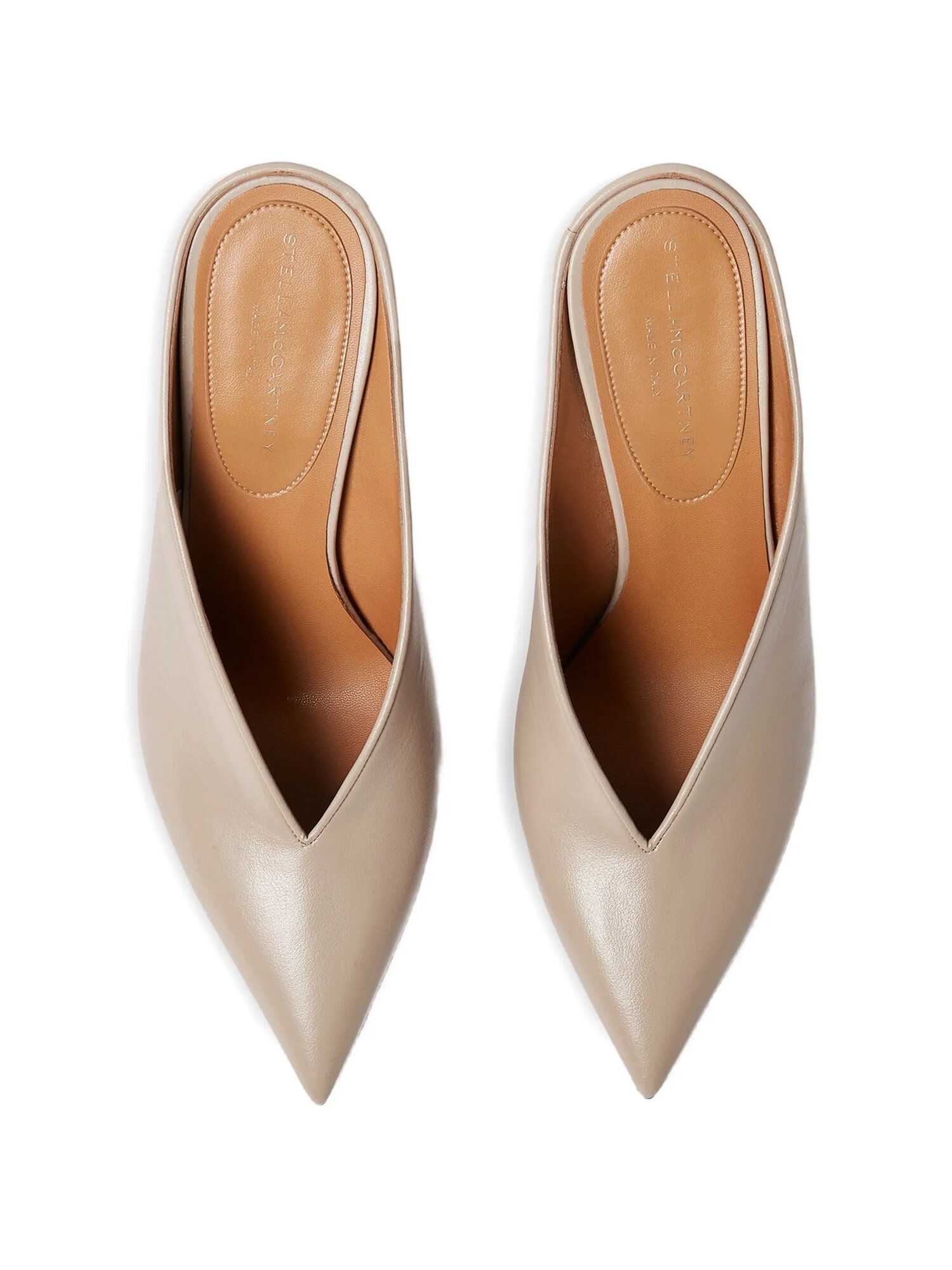 Мюли Stella McCartney Pointed-toe V-cut mules, размер 39, разноцветный — фото 1