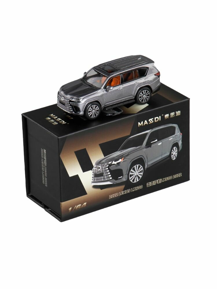 Машинка металлическая модель Masdi 1:64 2022 Lexus LX600 Black
