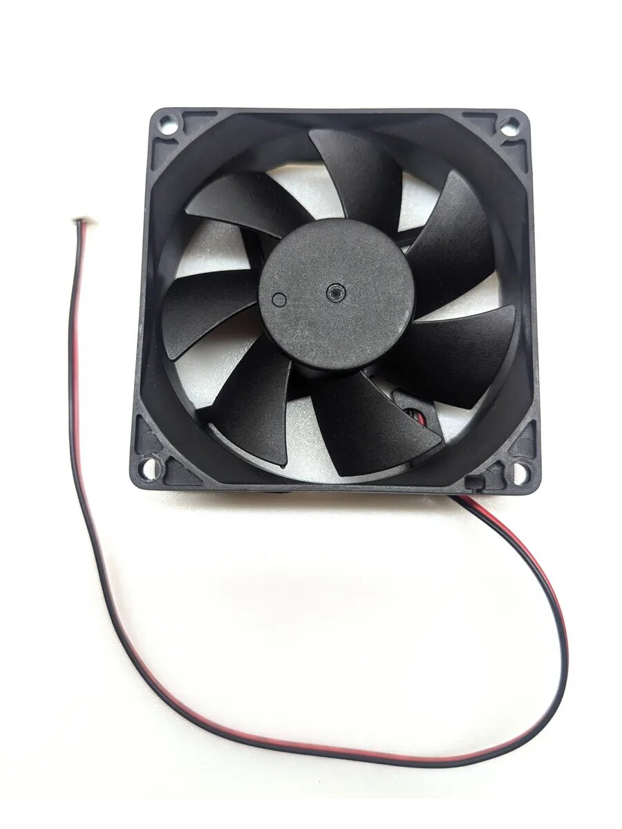 Вентилятор 80x80х25 mm, 12V, 2 pin, 2 шт.