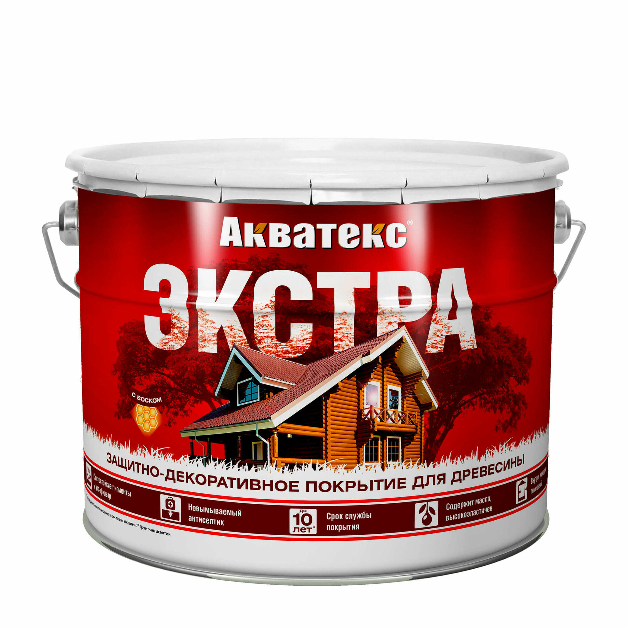 Защитно-декоративное покрытие акватекс экстра (ваниль / 9л.)