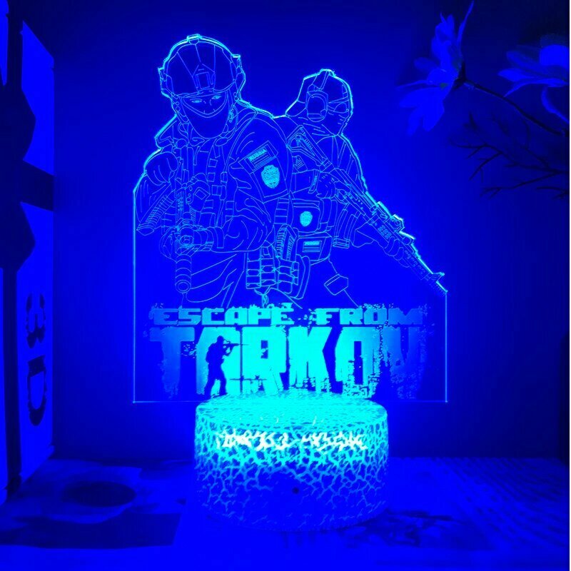 3D LED лампа Escape from Tarkov, 16 цветов