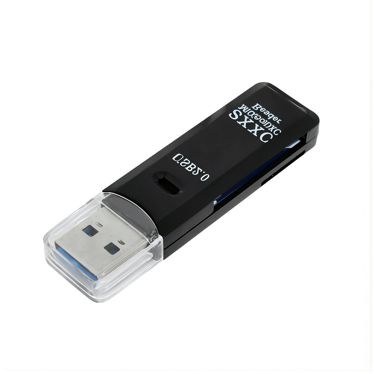 Кардридер USB 2.0 двухслотовый для карт памяти SDXC и MicroSD совместимый с камерами дронами регистраторами видеонаблюдения