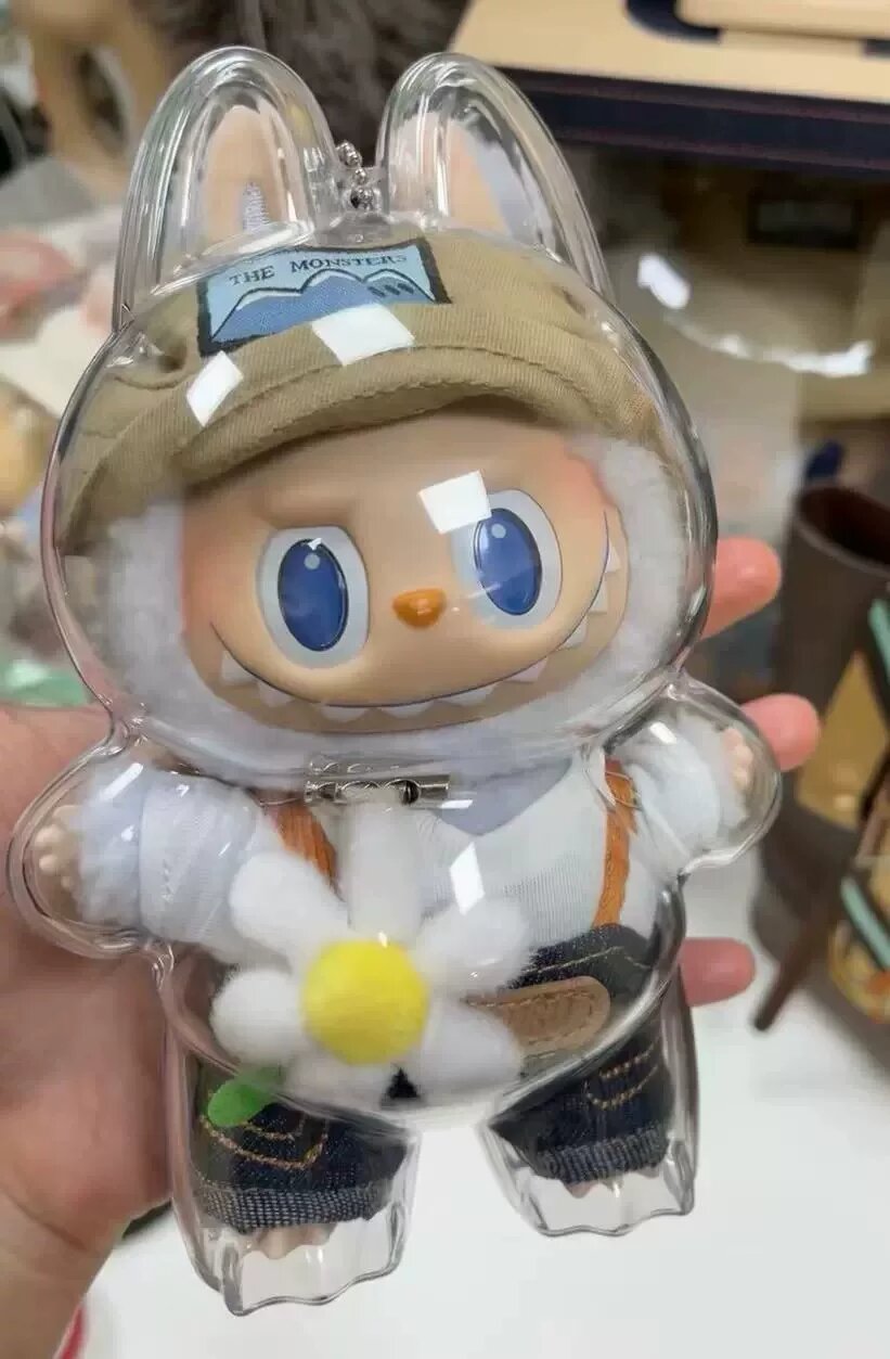Чехол Little Spring Wild прозрачный для серии Labubu PVC (без куклы)