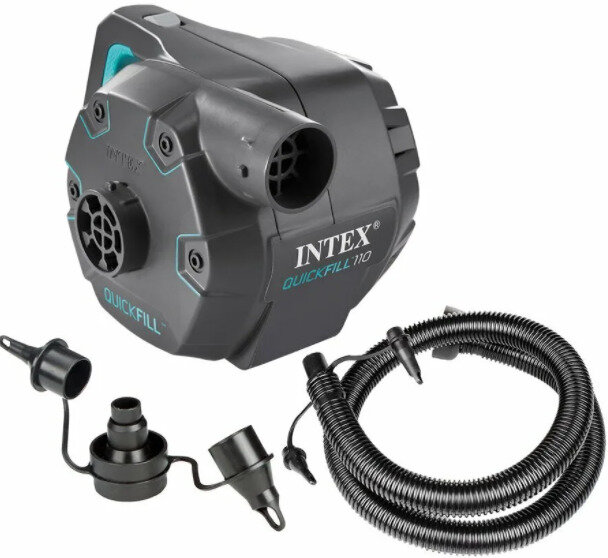 Насос электрический Intex 220В 1100л/м, 3 насадки + шланг-удлинитель в комплекте. 66644