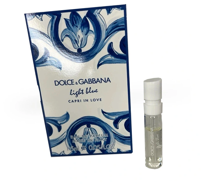 Дольче Габбана Капри ин Лав пробник парфюмерной воды 1.5 мл женский - Dolce & Gabbana Light Blue Capri In Love