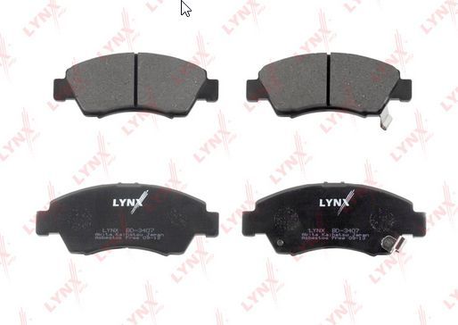Колодки тормозные передние HONDA Civic >01/Jazz 02> / Logo 98-01