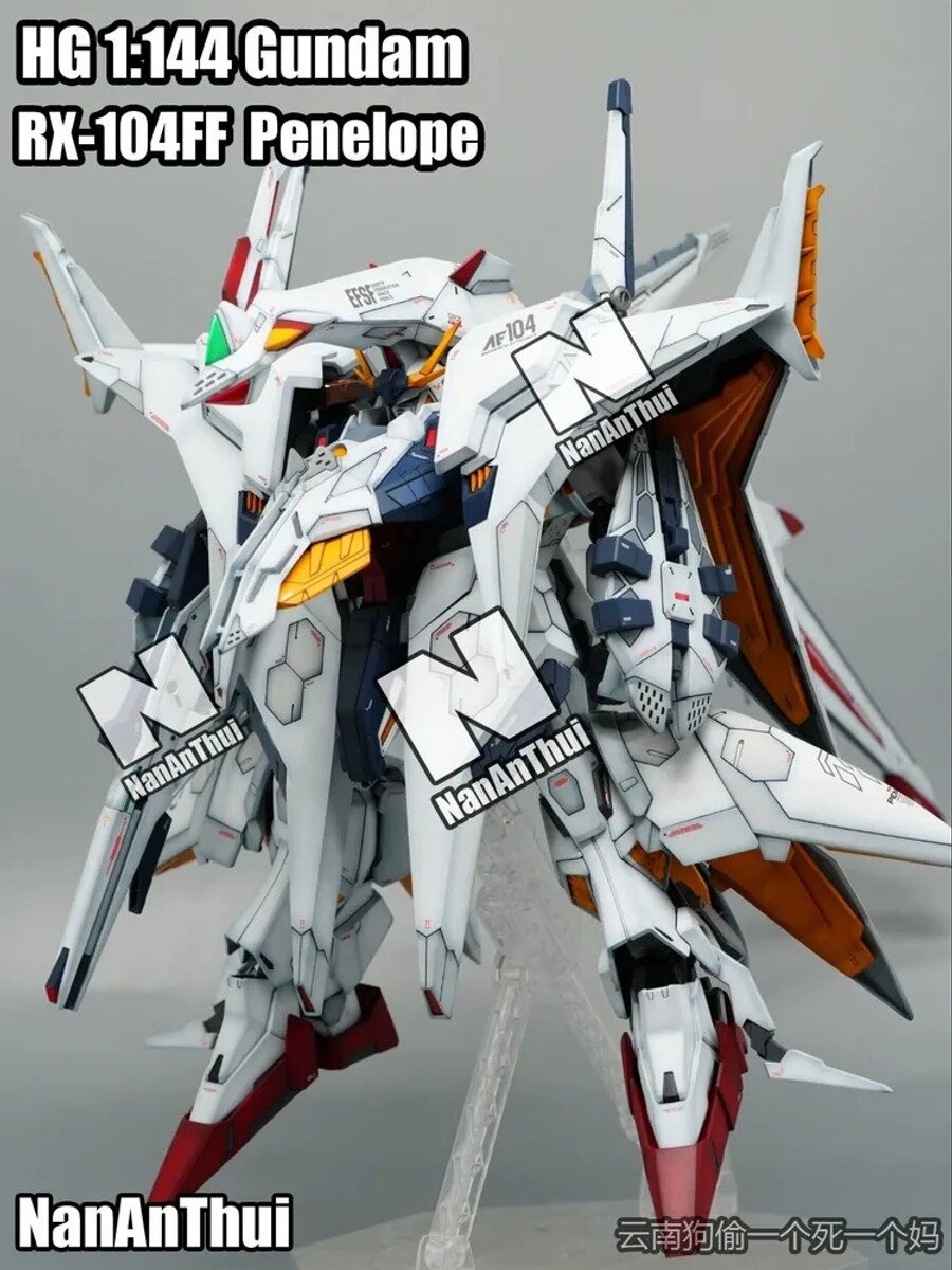 Модель Gundam Penelope HG 1:144, сборная фигурка для коллекционирования, с наклейками