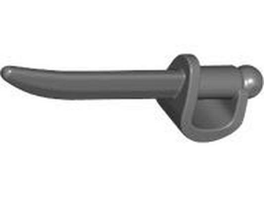 Деталь Lego 1624 Minifigure, Weapon Sword, Cutlass / Saber with Large Hilt and Oval Guard
