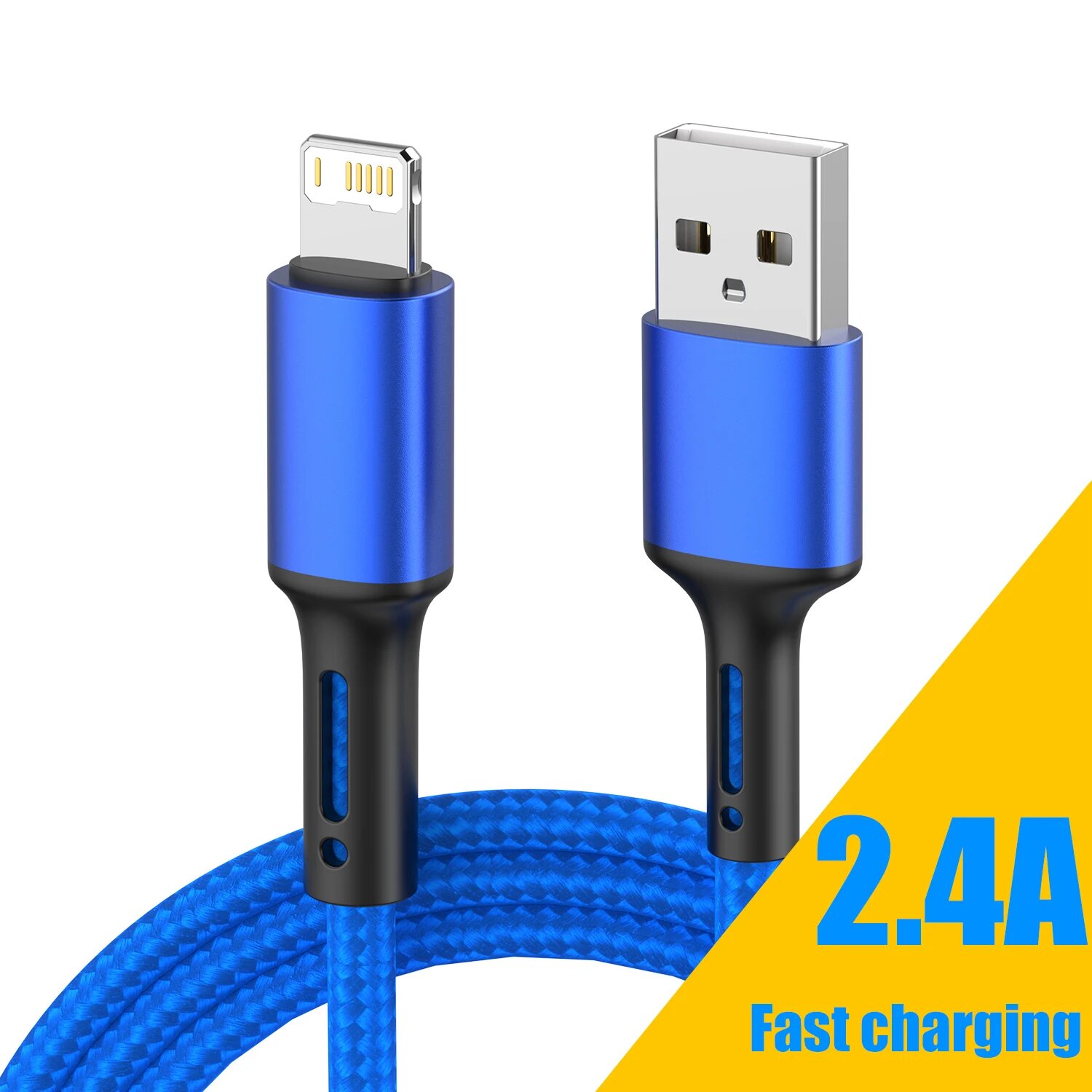 Кабель USB для iPhone, 2м, Blue USB TO L
