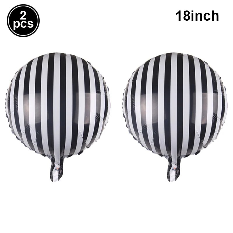 Фольгированные шары-цифры 40 дюймов чёрно-белые SR0041 Серый, 2pcs