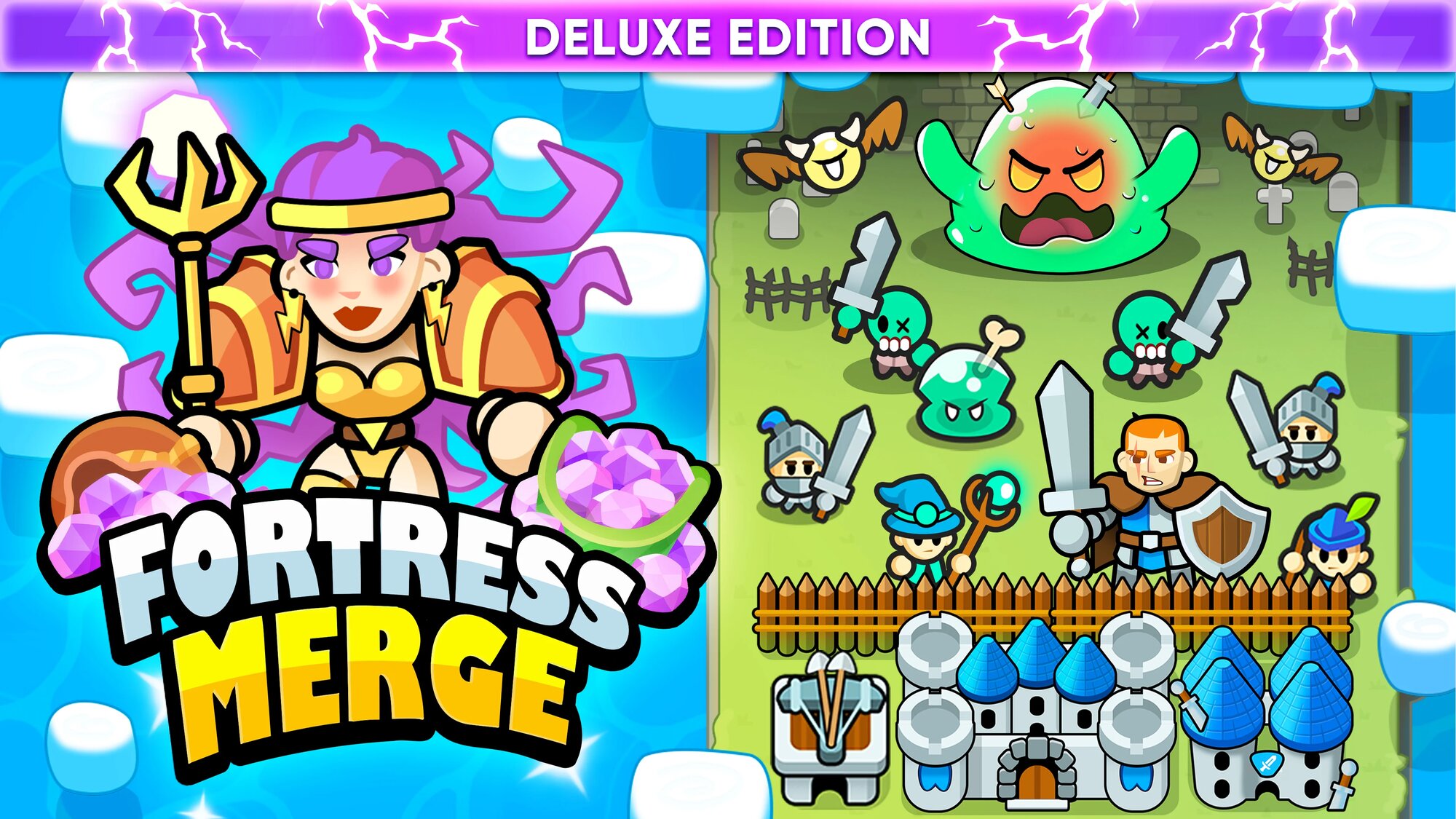 Игра Fortress Merge Deluxe Edition, цифровое издание PlayStation 4, регион Турция / код пополнения баланса