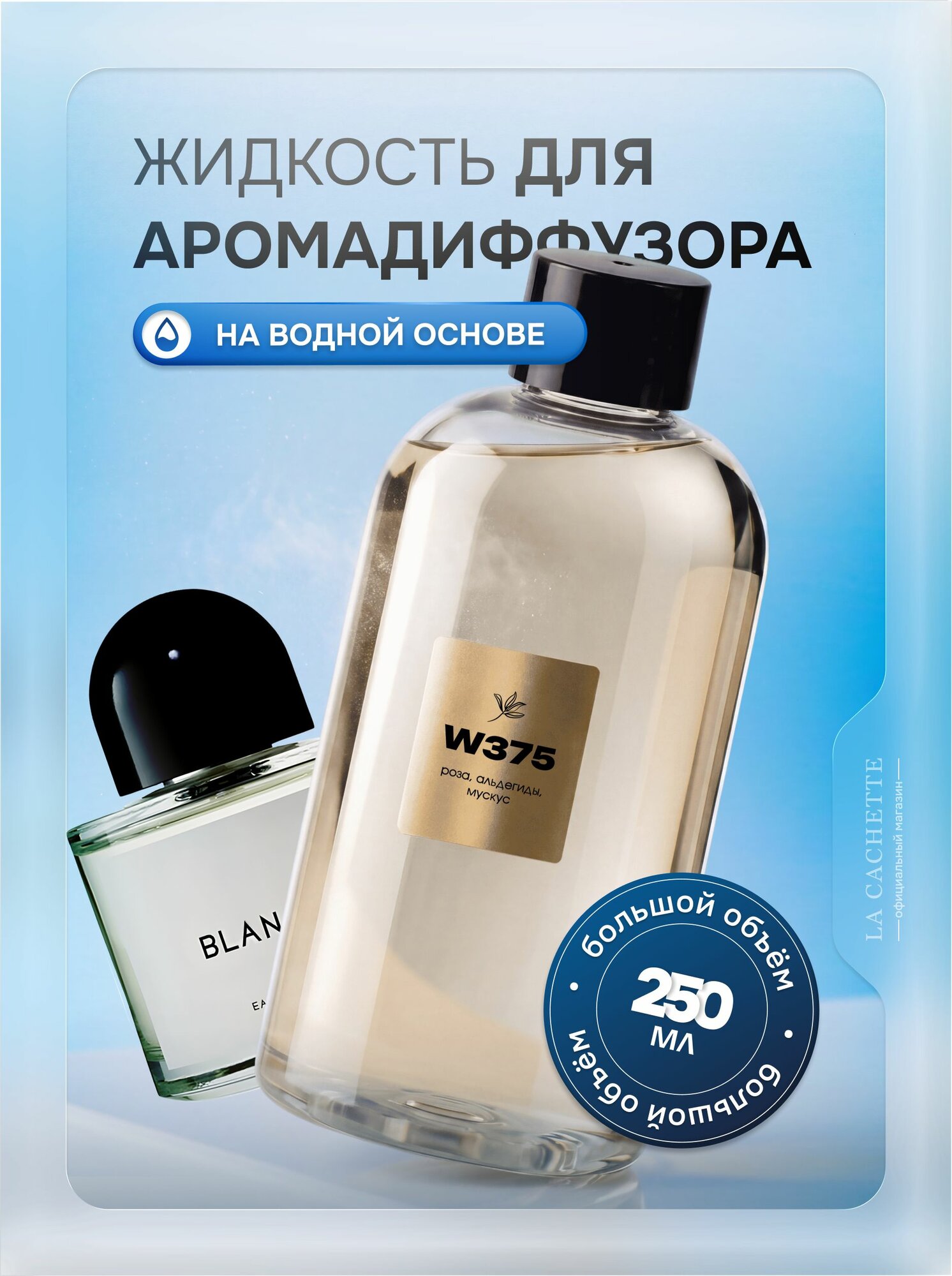 Жидкость для ультразвукового ароматизатора Blanche W375 250мл