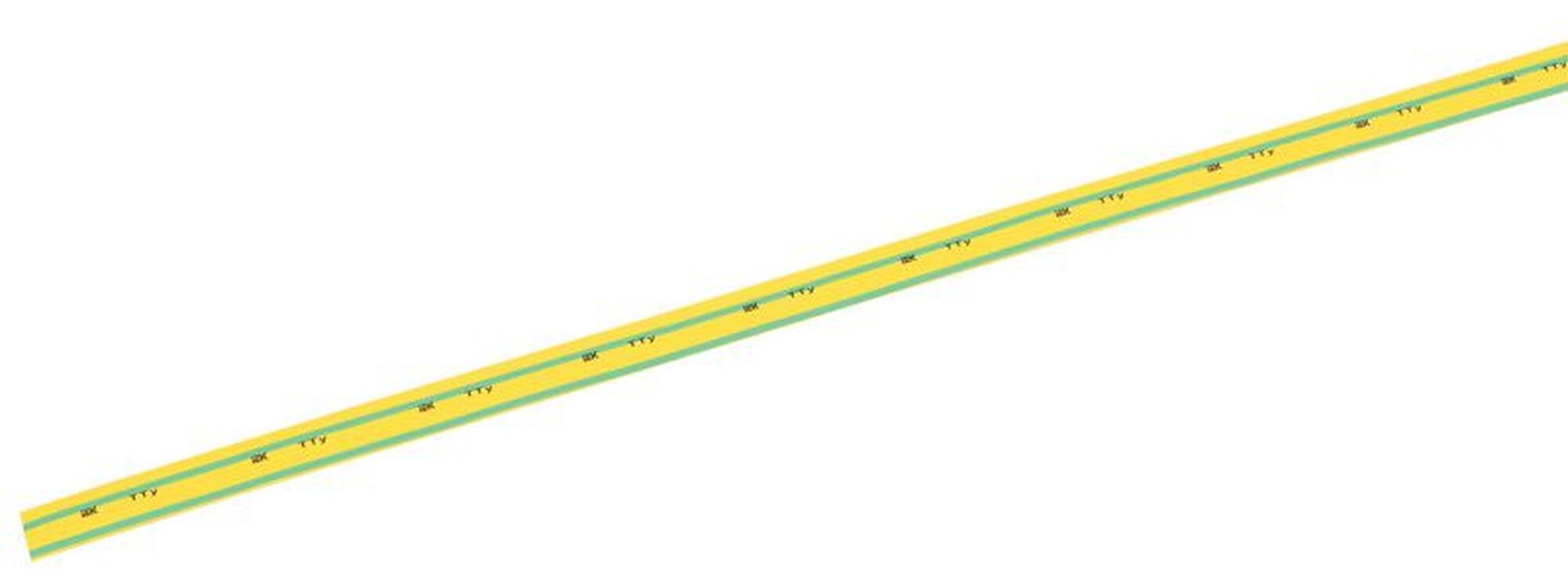 Трубка термоусадочная ТТУ нг-LS 20/10 желт./зел. 1м IEK UDRS-D20-1-K52