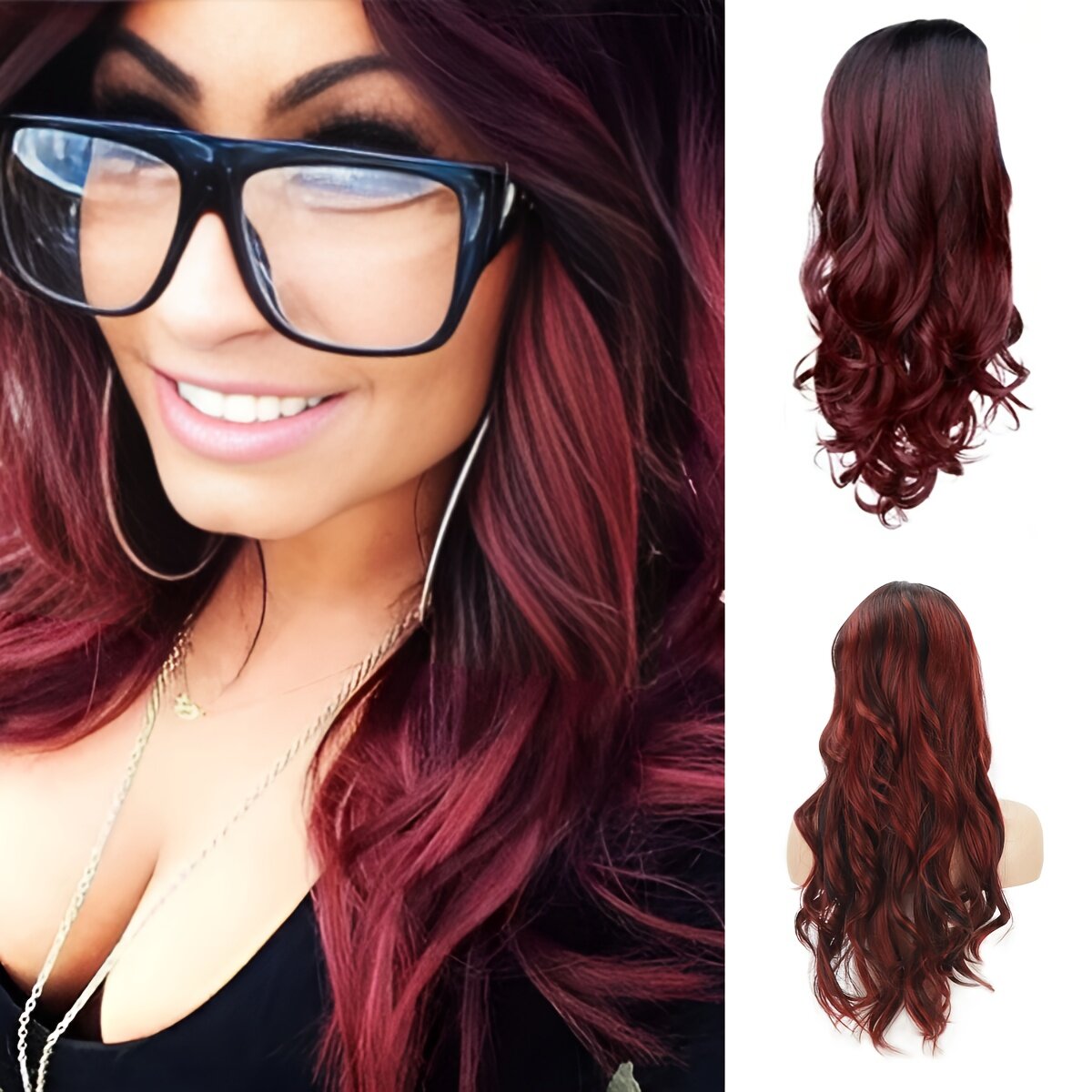 Женский синтетический парик, длина 26 дюймов, смешанный цвет, кудрявая текстура с естественным объемом, с сеткой, термостойкий, для повседневной носки и косплея
