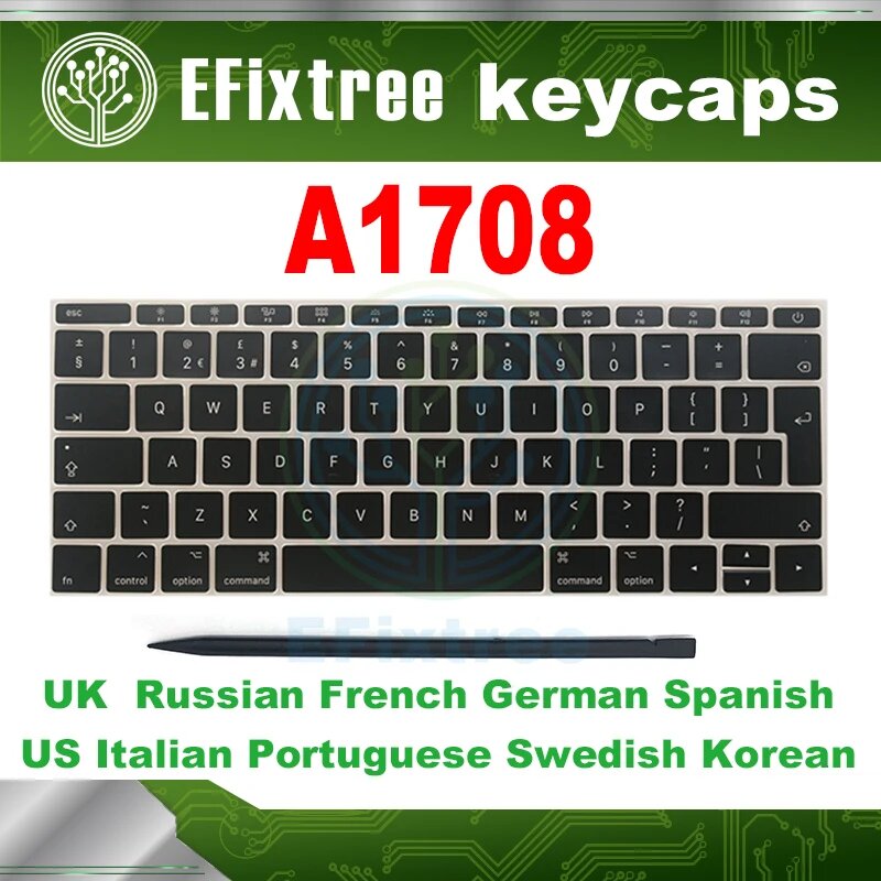 Колпачки для клавиатуры Macbook Pro 2016-2017 Russian
