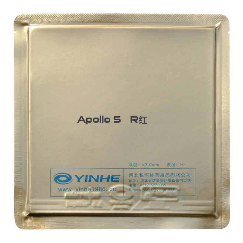 Накладка для н/тенниса Yinhe Apollo V (5) 36, Red, Max