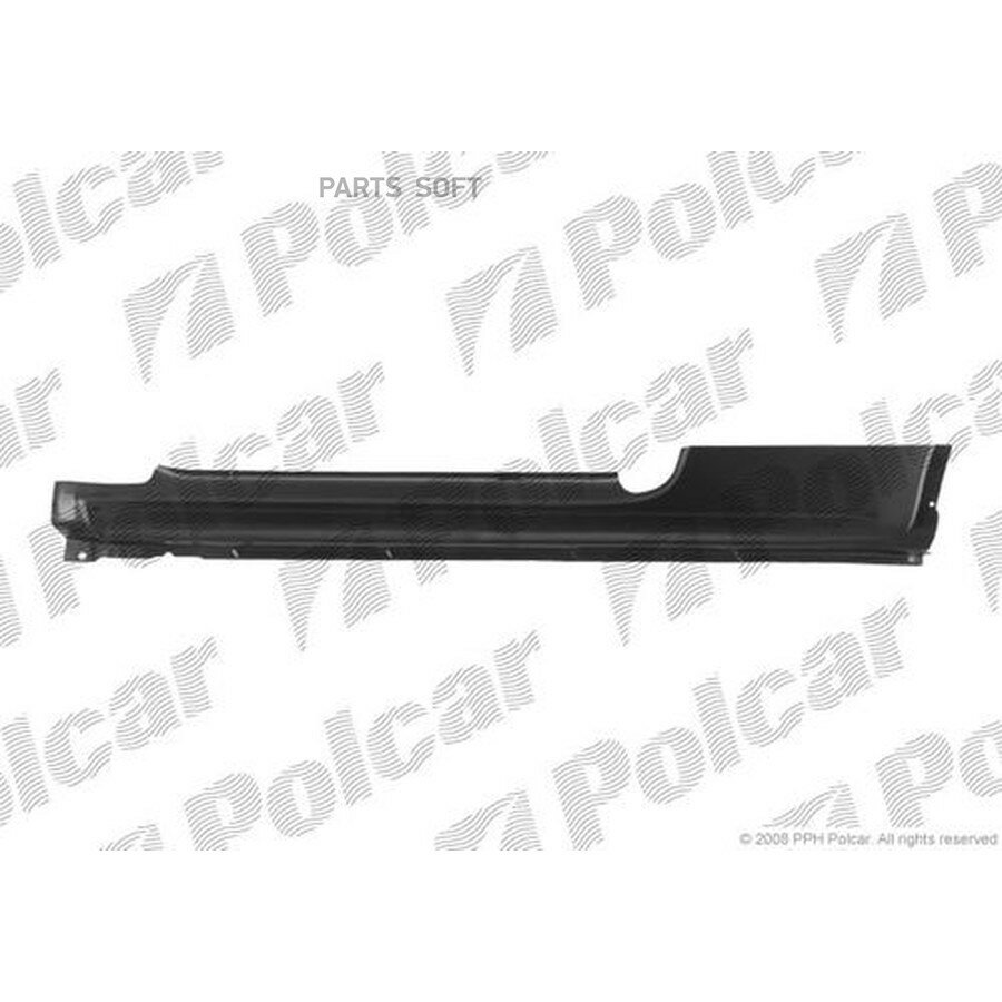 Порог (R) CORSA/COMBO C, 07.00-10.10 от официального дистрибьютора, POLCAR, артикул 555642