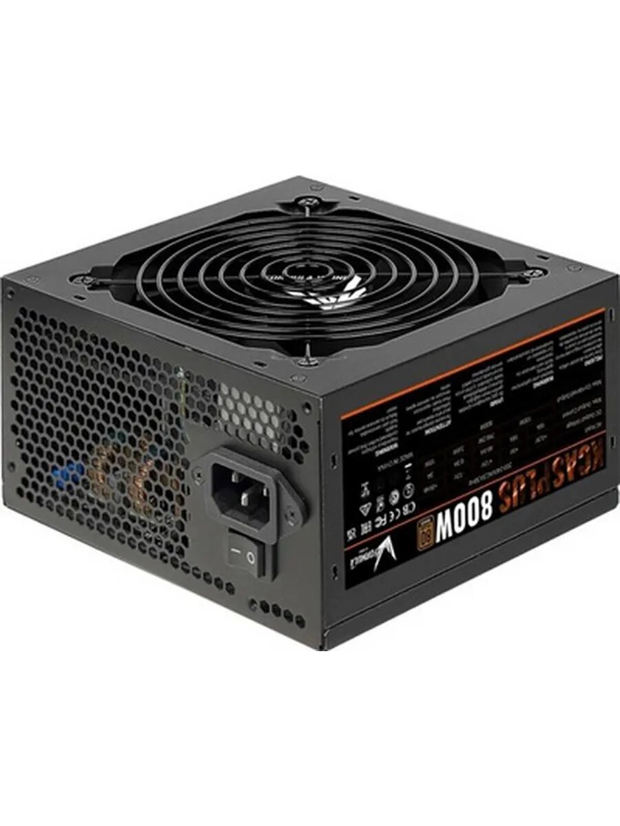 Блок питания KCAS PLUS 800W черный - 800 Вт, 80+ Bronze
