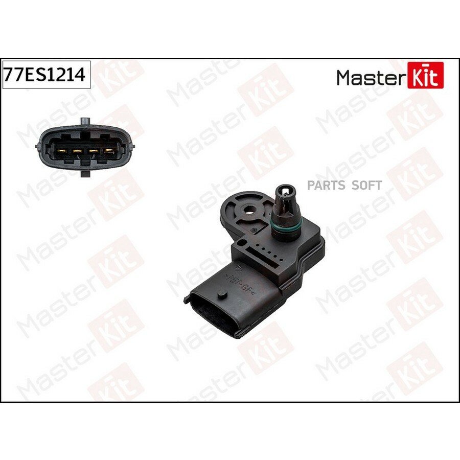 Датчик, давление во впускном газопроводе OPEL ASTRA G/H/J, CORSA D MASTERKIT 77ES1214 | цена за 1 шт
